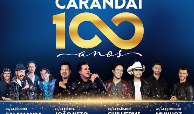 Carandaí inicia comemorações de 100 anos e confirma shows - Fato Real